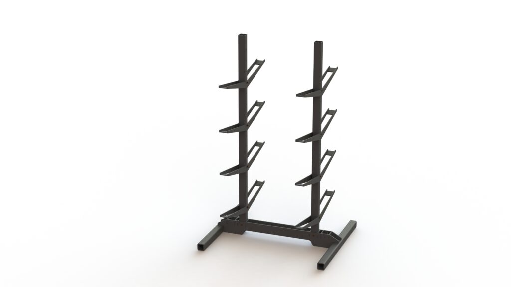 Skid Steer Bucket Rack - Arrow Material Handling Products - Learn More